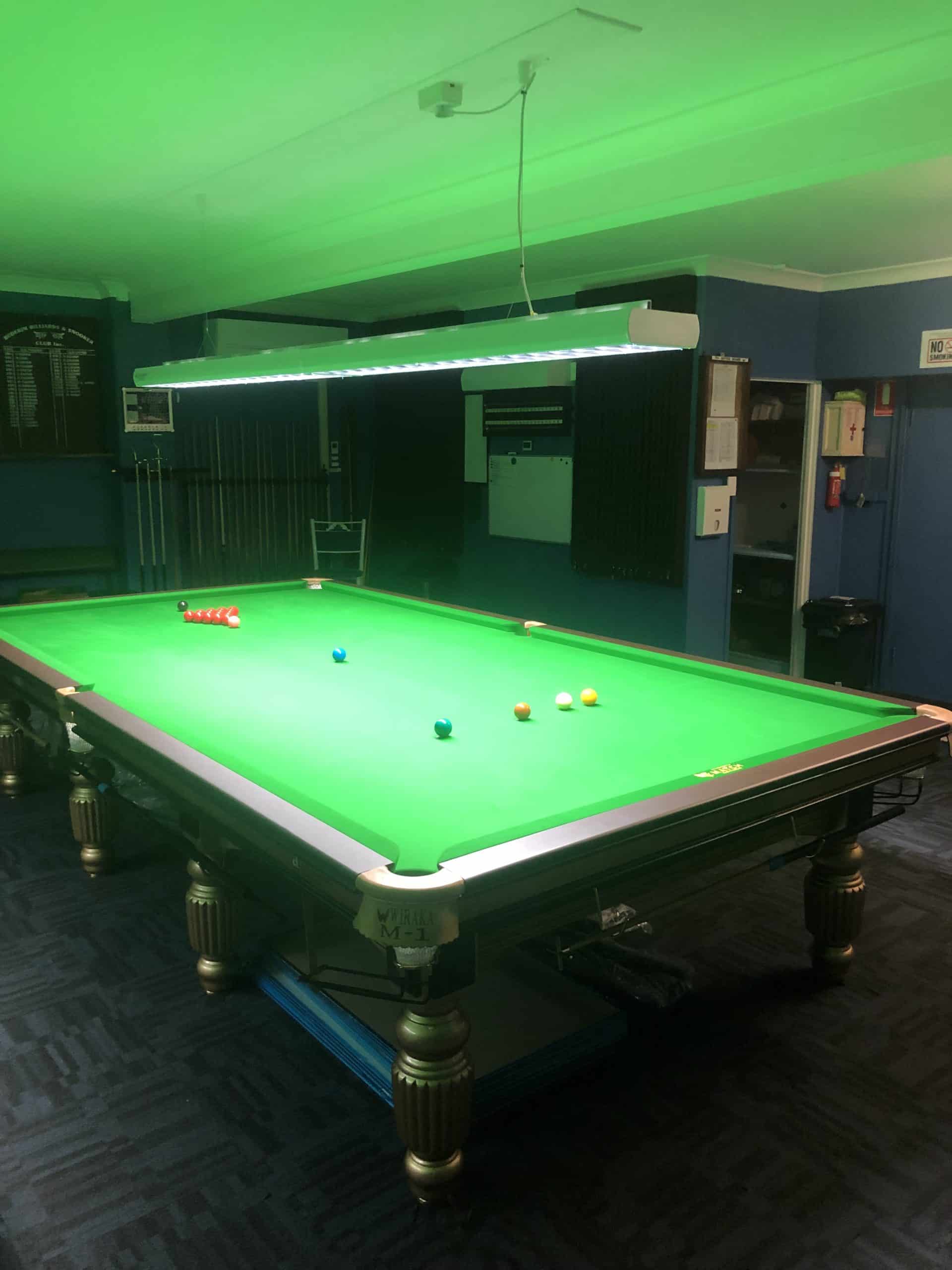 New Wiraka tables installed - Buderim Billiards & Snooker Club Inc.